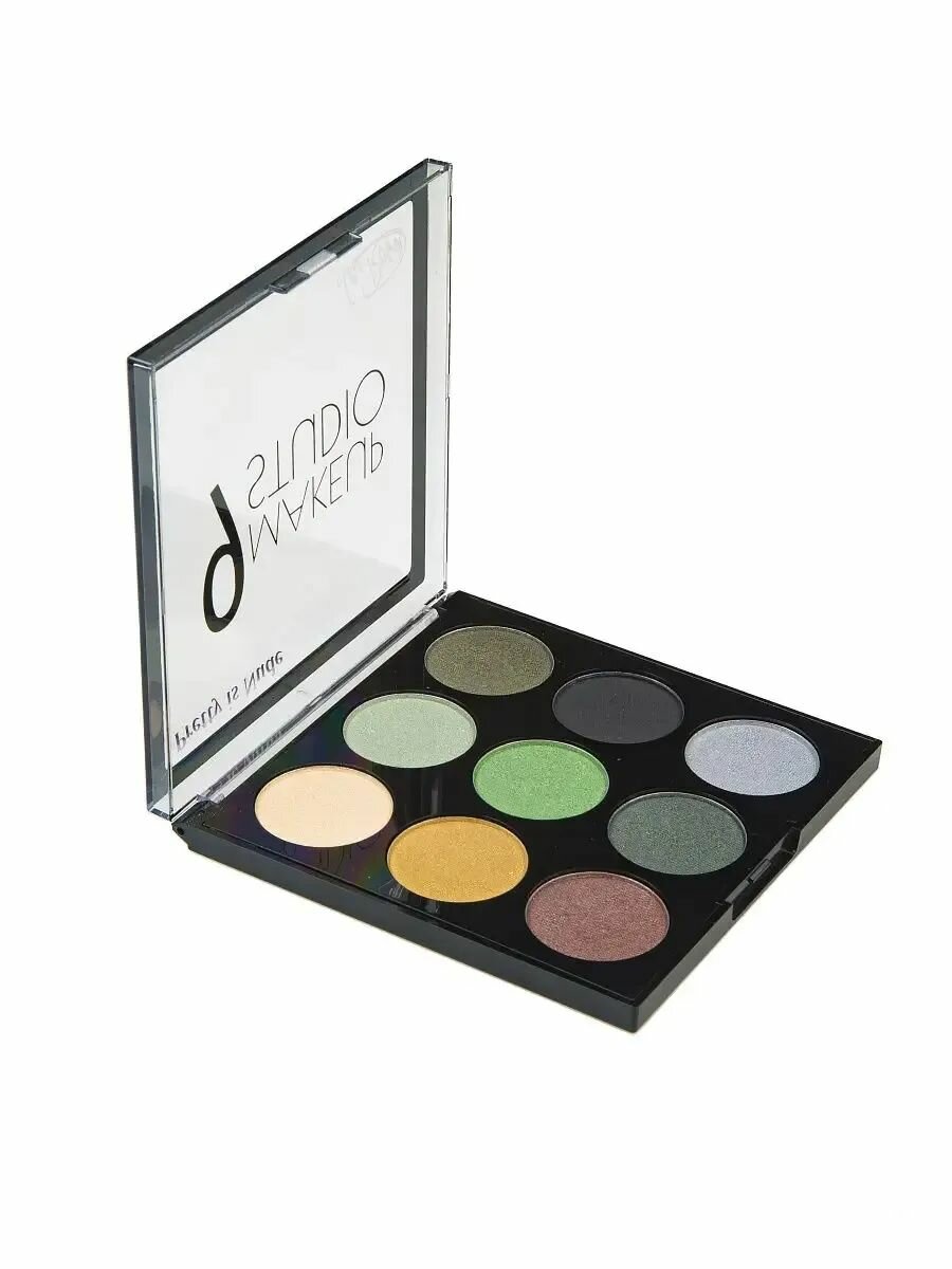 La Rosa Тени для век палетка "MAKEUP STUDIO" , 9 цветов