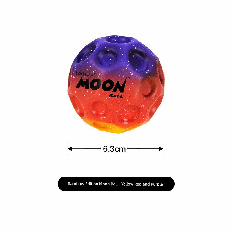 Fly Moon Ball Rainbow Edition Yellow Red Purple Высокая упругость Светящаяся в темноте игрушка для взрослых и детей