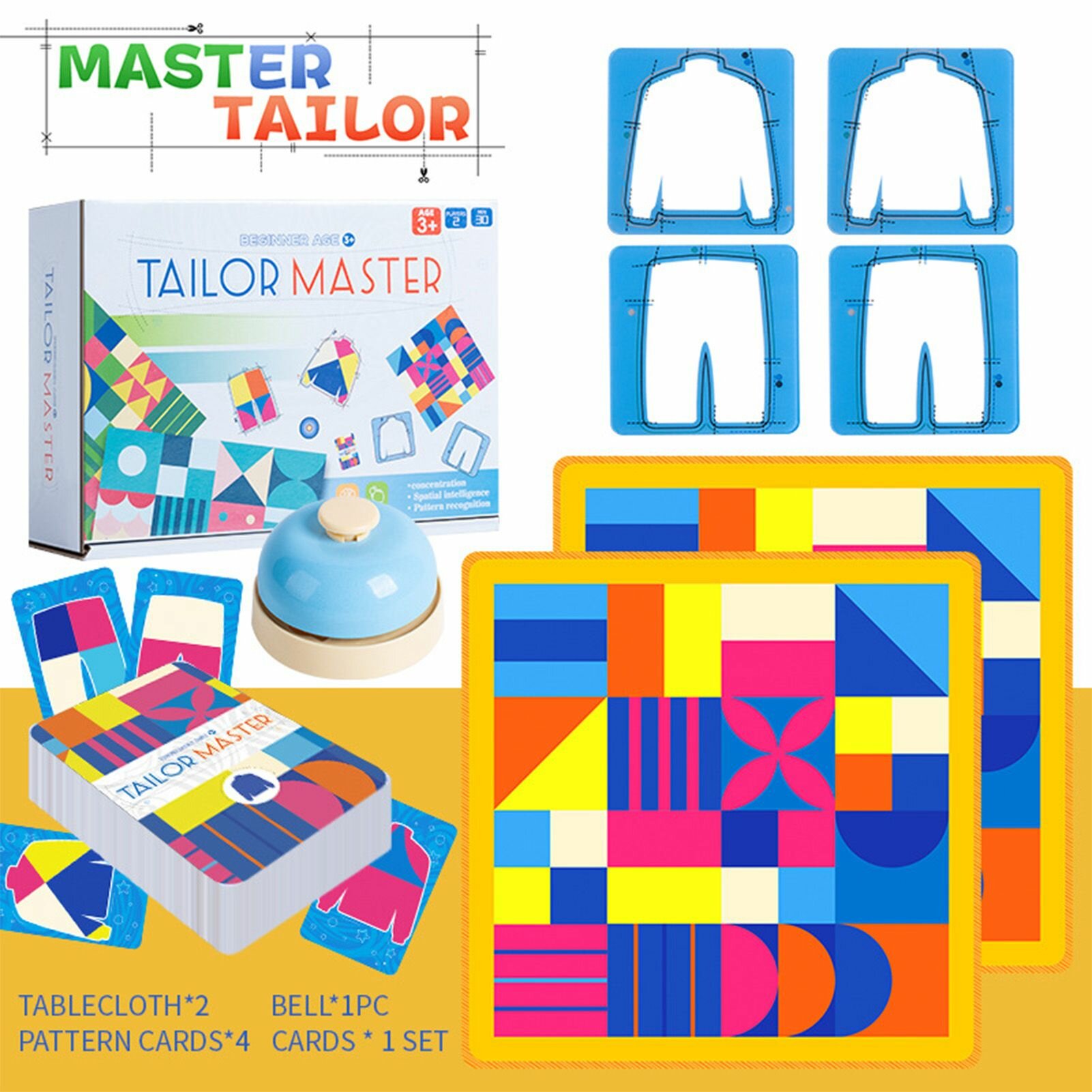 Графическая цветная настольная игра Tailor Master для двух игроков