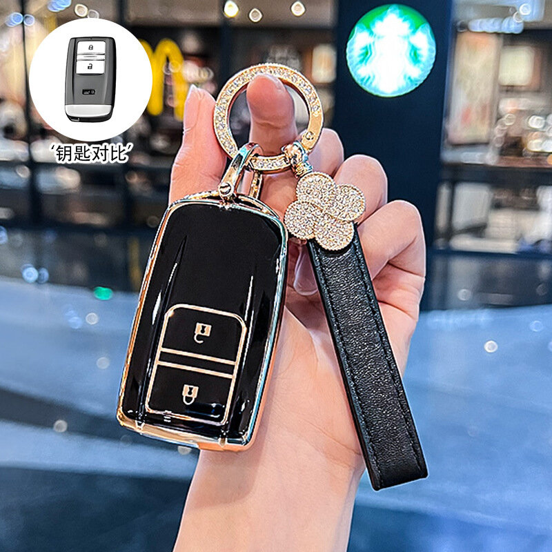 Ключевой чехол Acura RDX/CDX/MDX/NSX/TLX Smart 2-Key черный с новым клевером