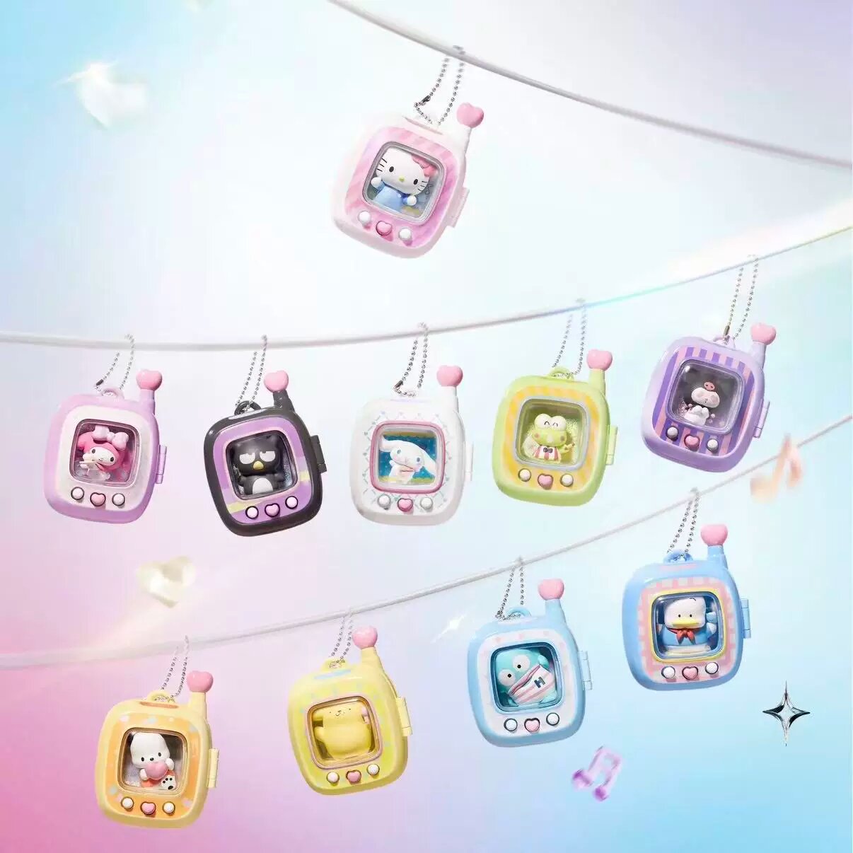 В наличии: Брелок-сюрприз MINISO Sanrio Pocket Monster Series, милый сувенир, подарок 1 случайный предмет [новый и