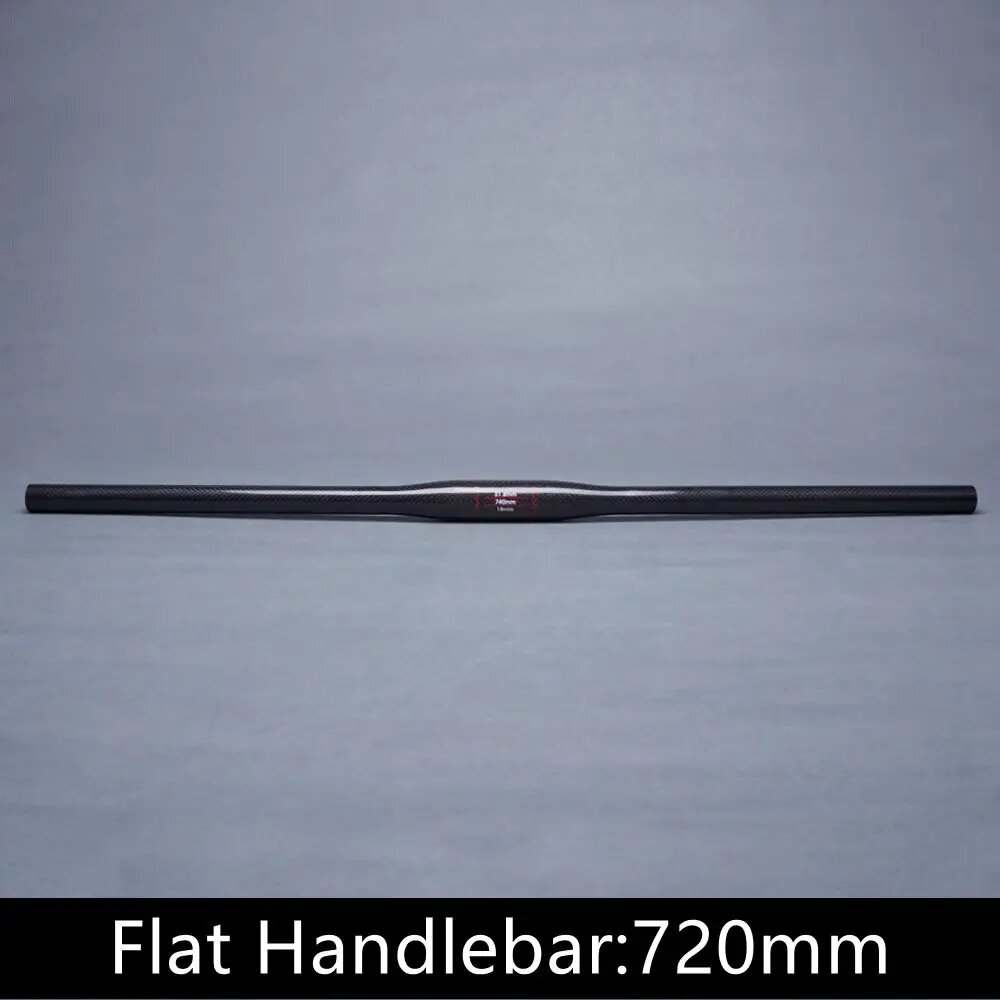 TOMTOU Карбоновый руль для MTB 3K глянцевый 31.8 мм 580-760 мм Flat Handlebar 720mm
