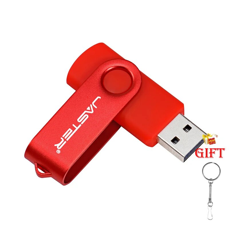 JASTER High Speed Pen Drives USB 3.0 флешка 128ГБ/64ГБ/32ГБ/16ГБ/8ГБ Красный, 64 ГБ, Красный