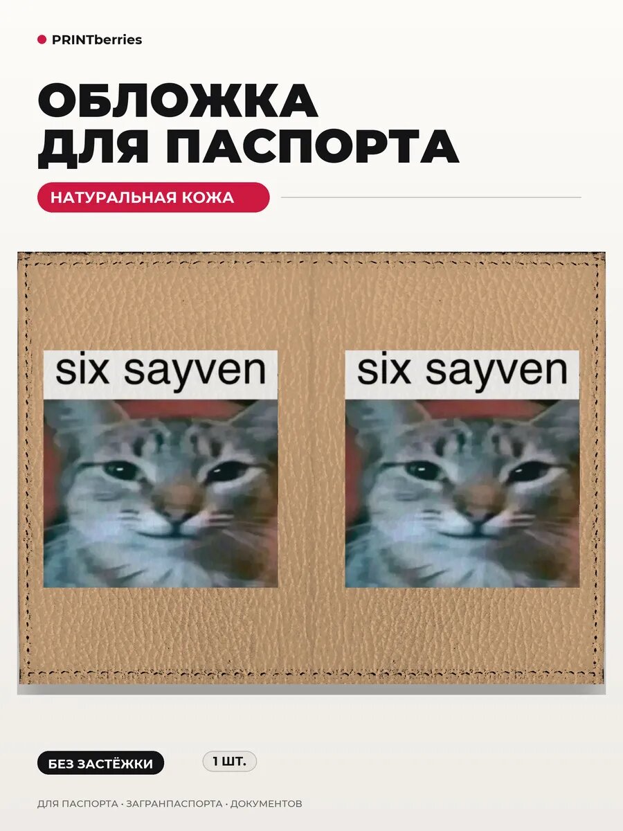 Обложка для паспорта PRINTBERRIES