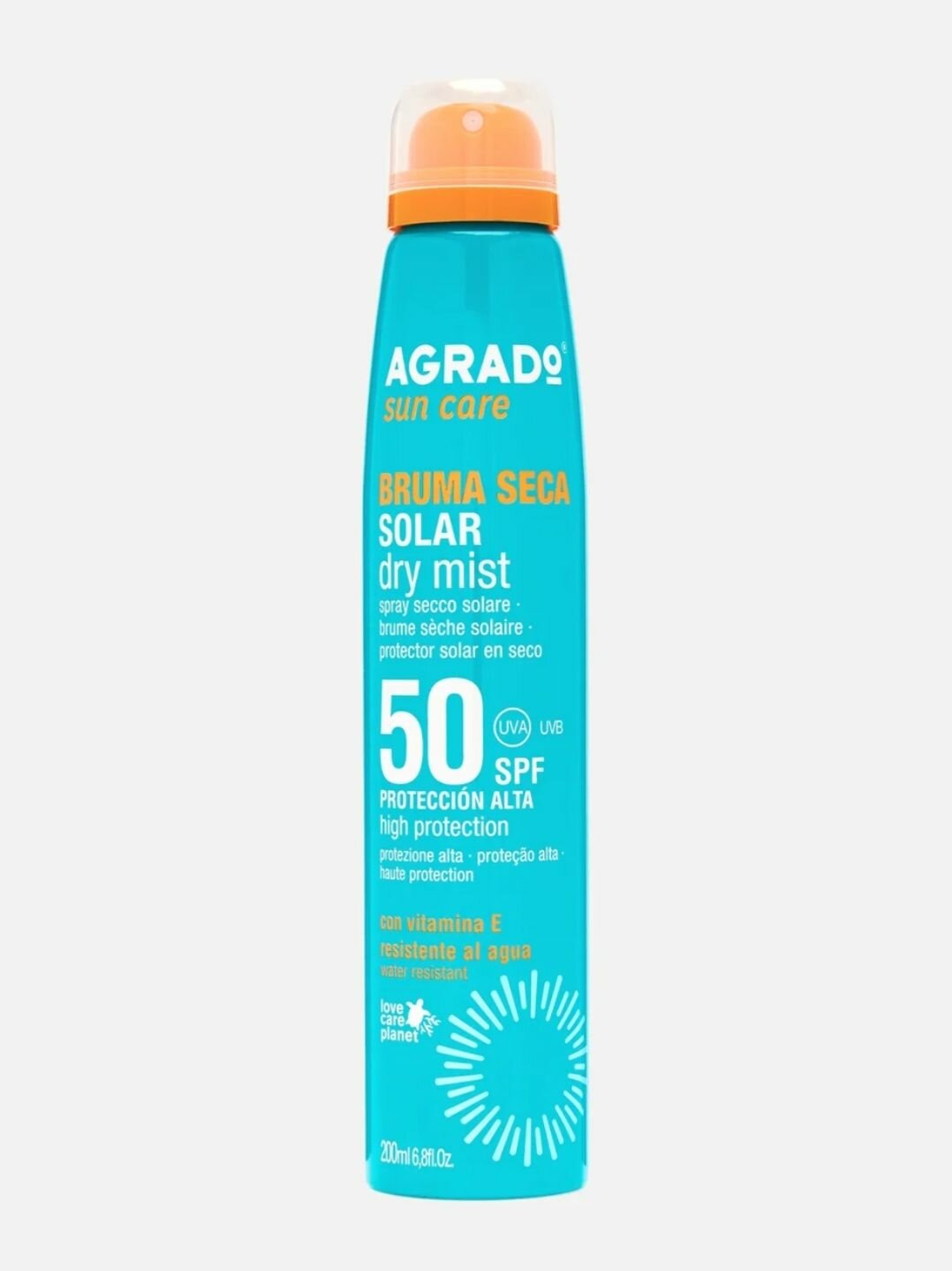 Солнцезащитный сухой мист spf 50 AGRADO solar dry mist