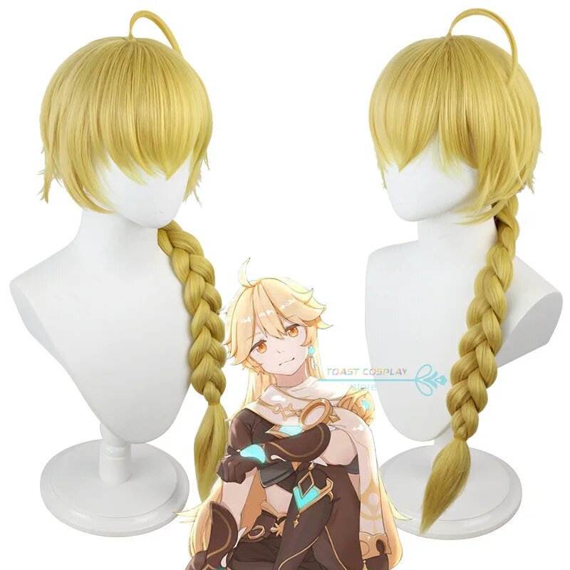 Костюм Genshin Impact: Эфир и Люмин Один размер, Aether Wig