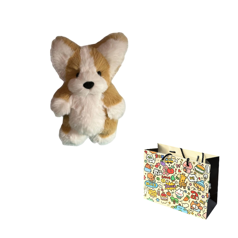 Говорящие плюшевые игрушки унисекс YANGWAWAHEXIAOXIONGTIAOWU Маленький Корги, 30CM EU, Corgi Puppy with Birth Certificate+Recorder
