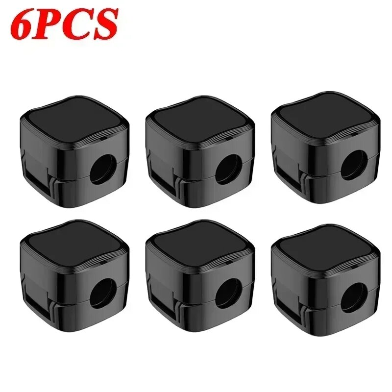 Магнитный держатель кабелей для стола 6PCS Black