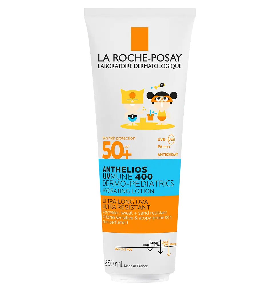 La Roche-Posay Anthelios UVMUNE 400 Dermo-pediatrics Солнцезащитное детское увлажняющее молочко для лица и тела SPF 50+/PPD26 250 мл 1 шт