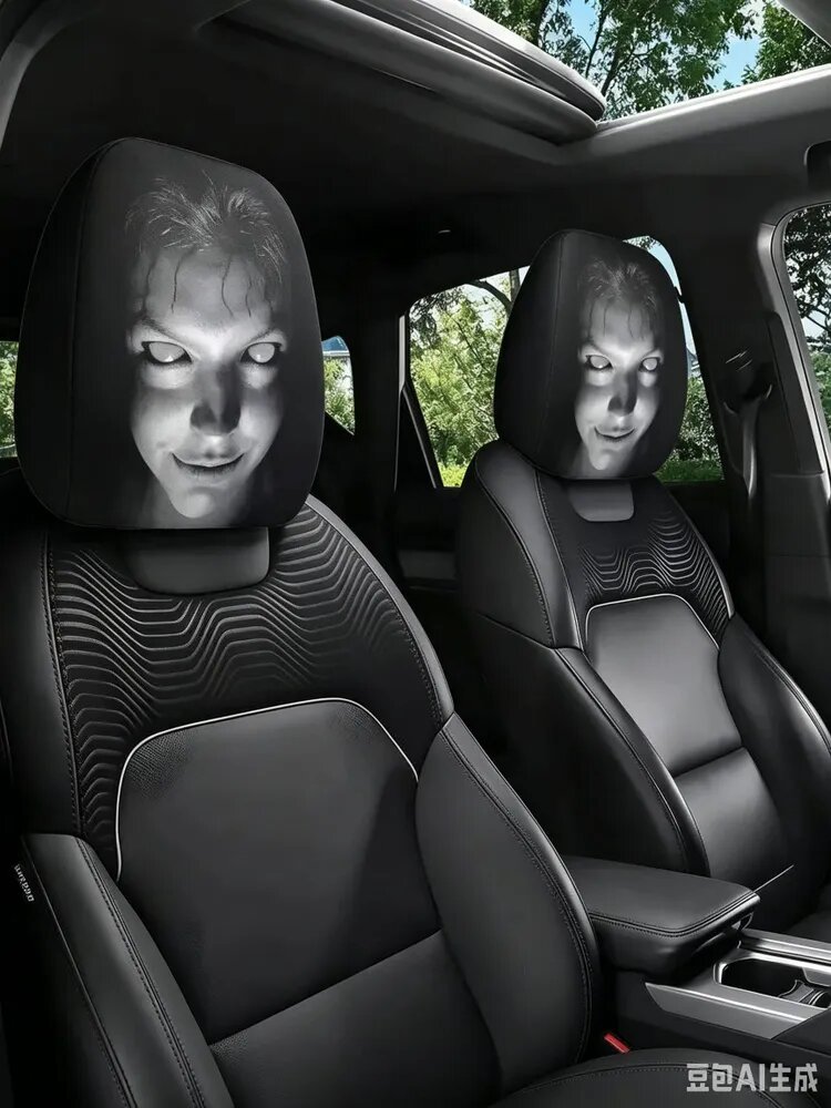 Маска на подголовник автомобиля,2шт, черное
