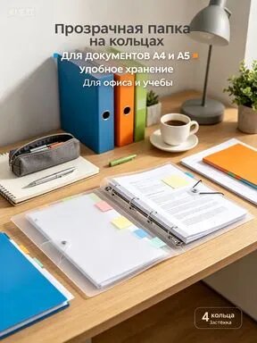 Папка для труда, A4, 1 шт, прозрачная прочная, для трудового обучения и творческих работ