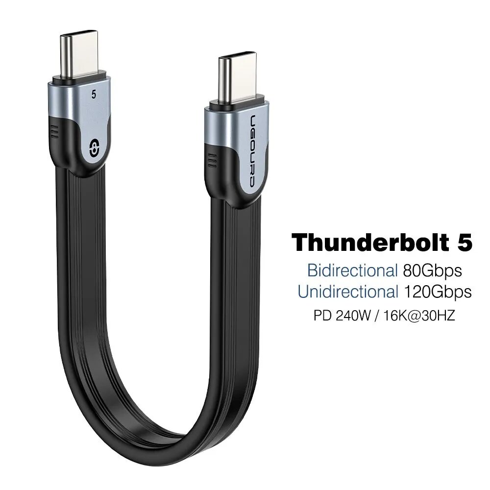 UGOURD Кабель для мобильных устройств USB Type-C/USB Type-C, 1 м, черно-серый