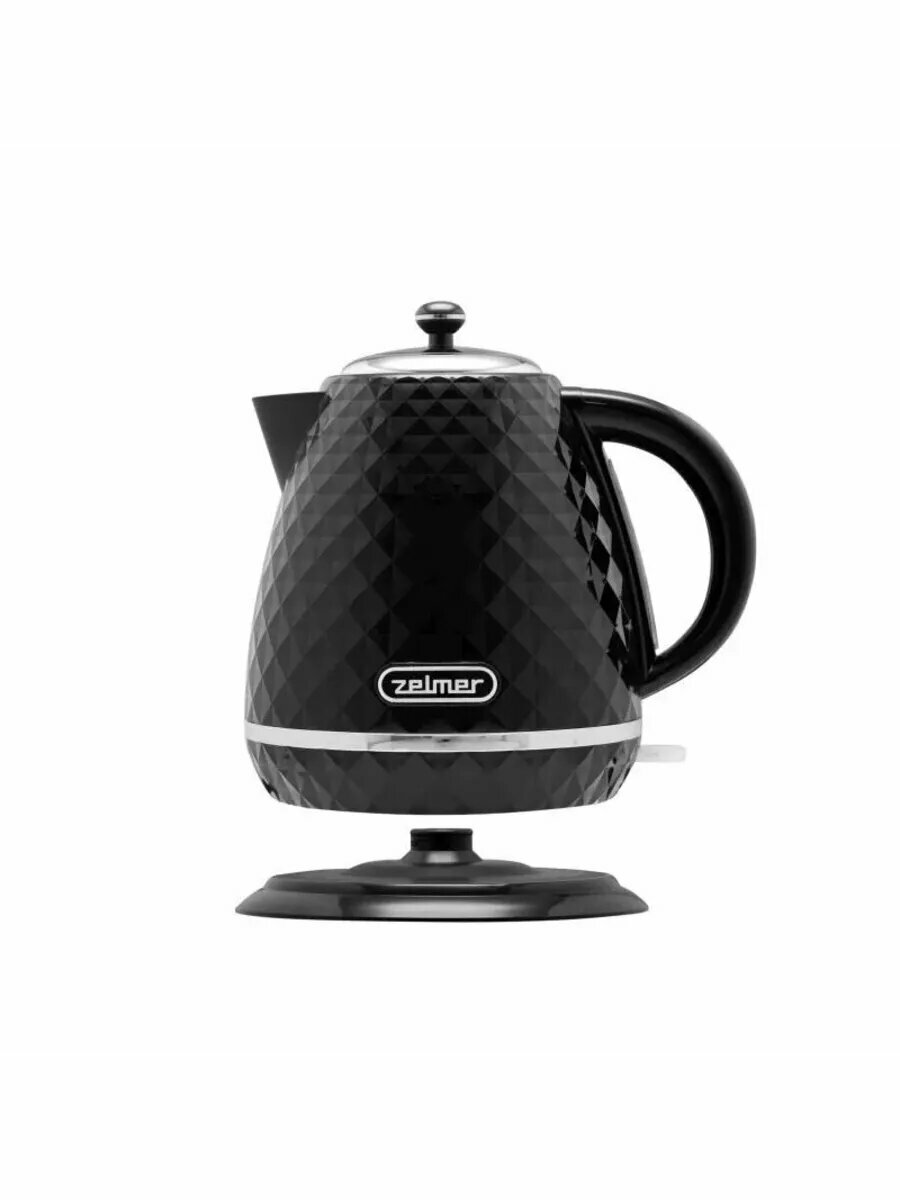 Электрочайник Zelmer ZCK7635B черный, пластик, 2200Вт, 1.7л, вращение на 360°