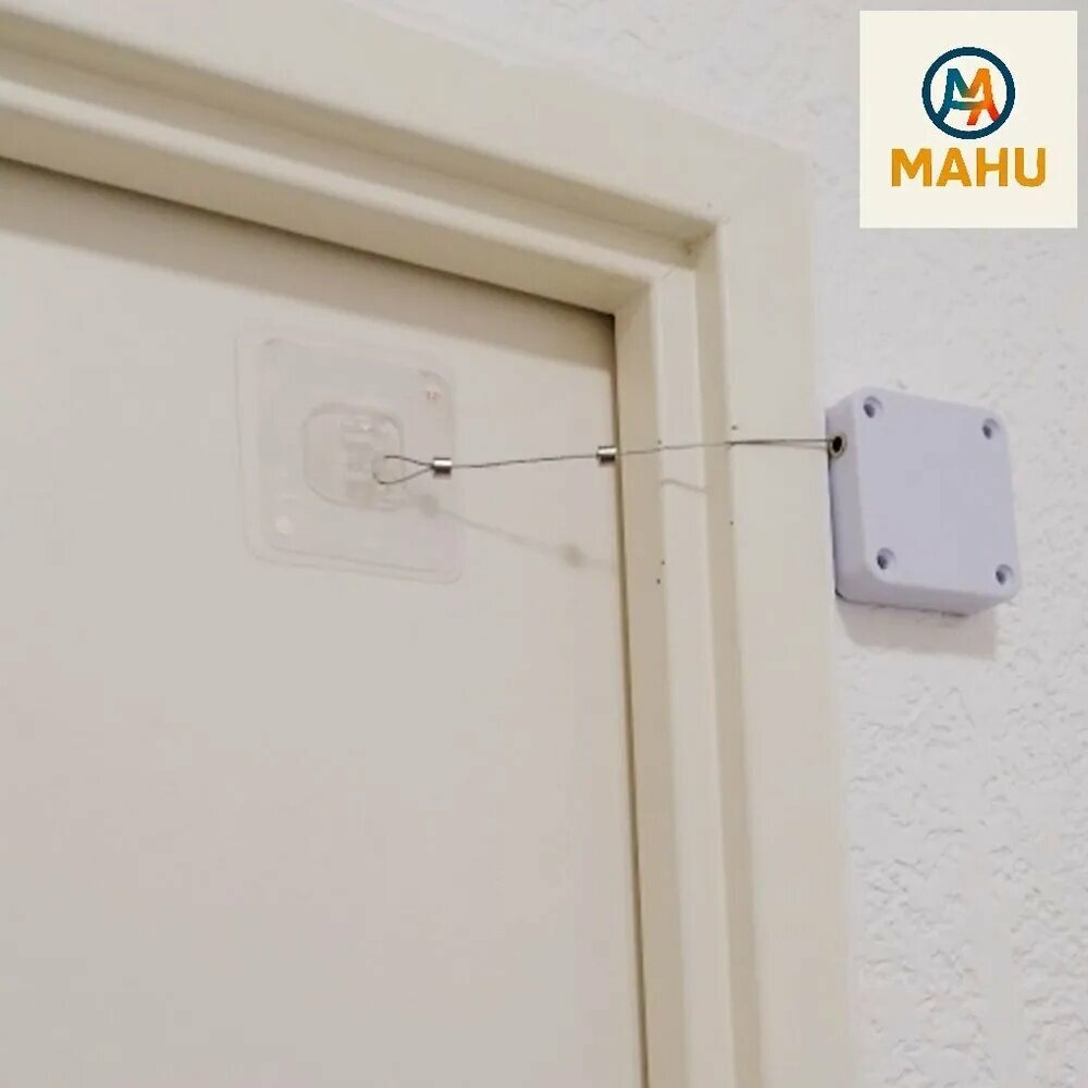 Бестселлер 2024: автоматический доводчик для раздвижных систем с бесшумной работой, функцией отскока и защитой от пробоя, монтируемый на шнурке