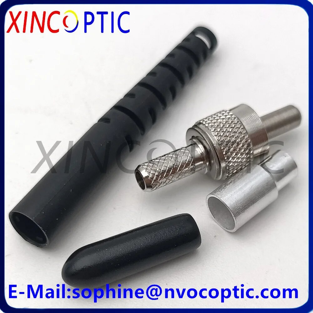 Оптоволоконный коннектор SMA905, R, Metal Black Boot, 40 шт.
