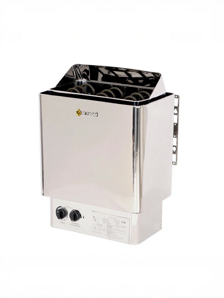 Электрокаменка для сауны везувий TREND-45, подвесная, 4,5 кВт, для парной до 6 м3