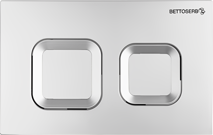 Кнопка смыва BETTOSERB Sava Fix Slim Djerma 40006472 хром матовый