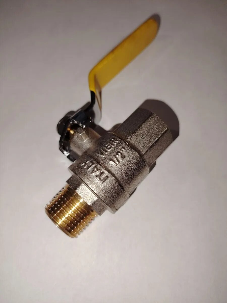 Шаровой кран для газа Наружная Резьба /Внутренняя Резьба рычаг 1/2",1шт