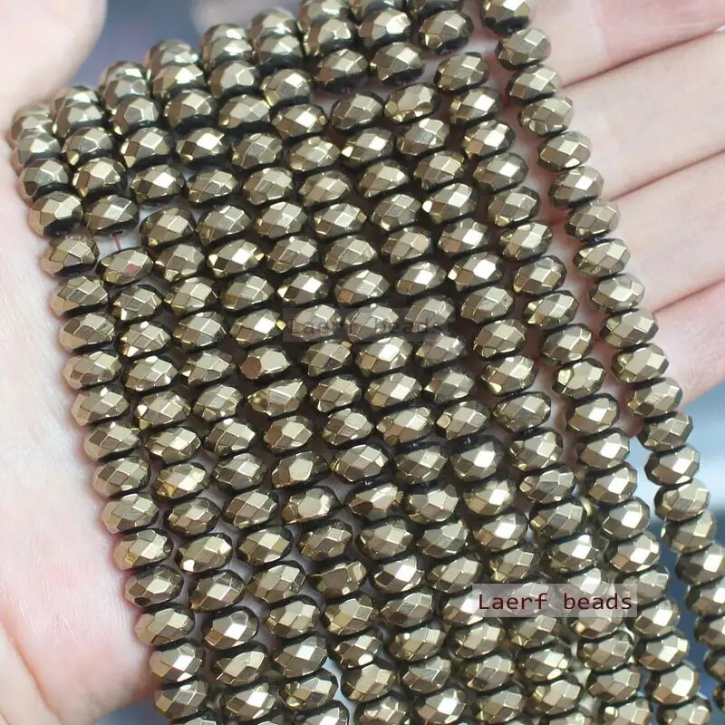 Бусины гематит 5x7-8 мм, 80 шт.
