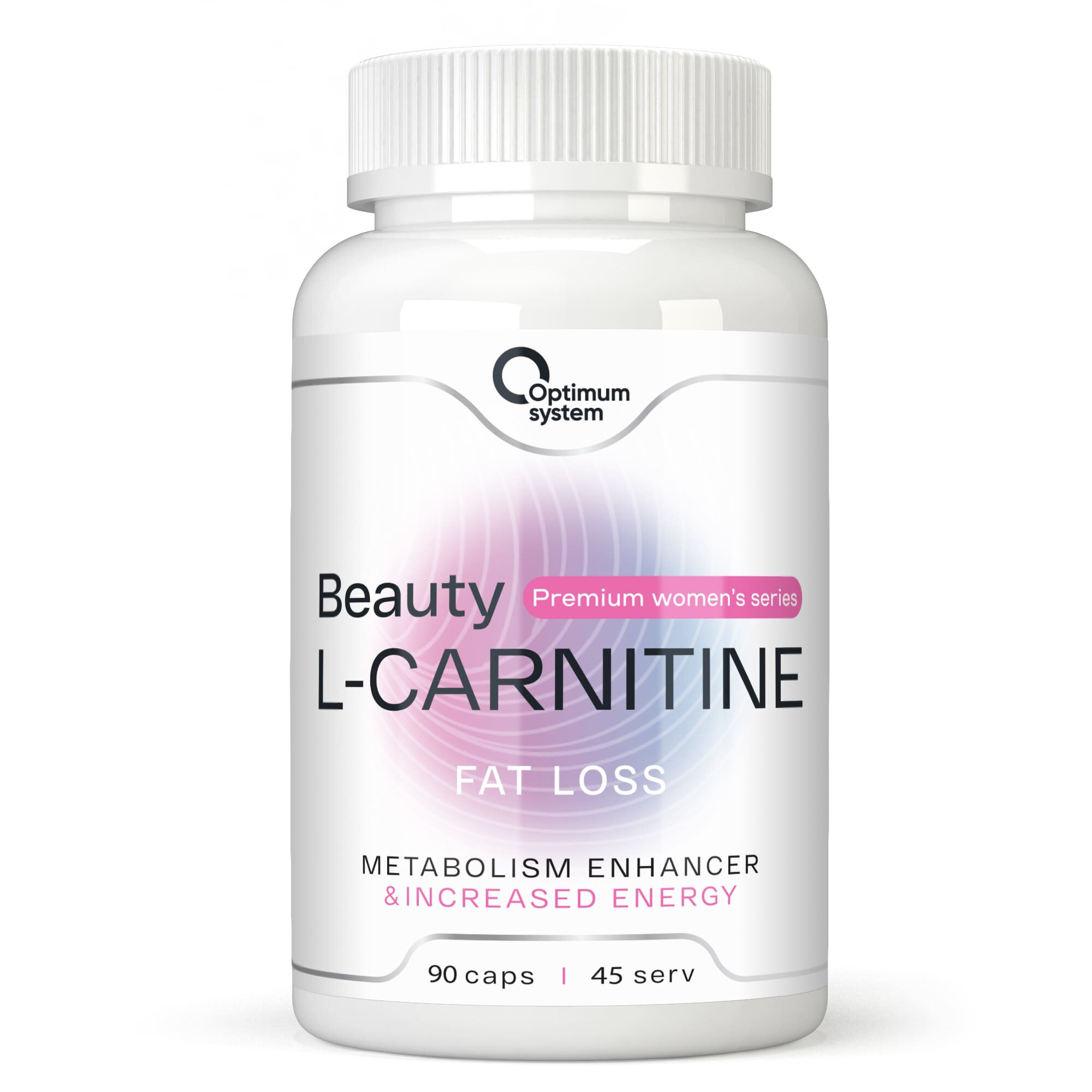 Optimum System L-Carnitine Beauty, L-карнитин Бьюти 90 капсул
