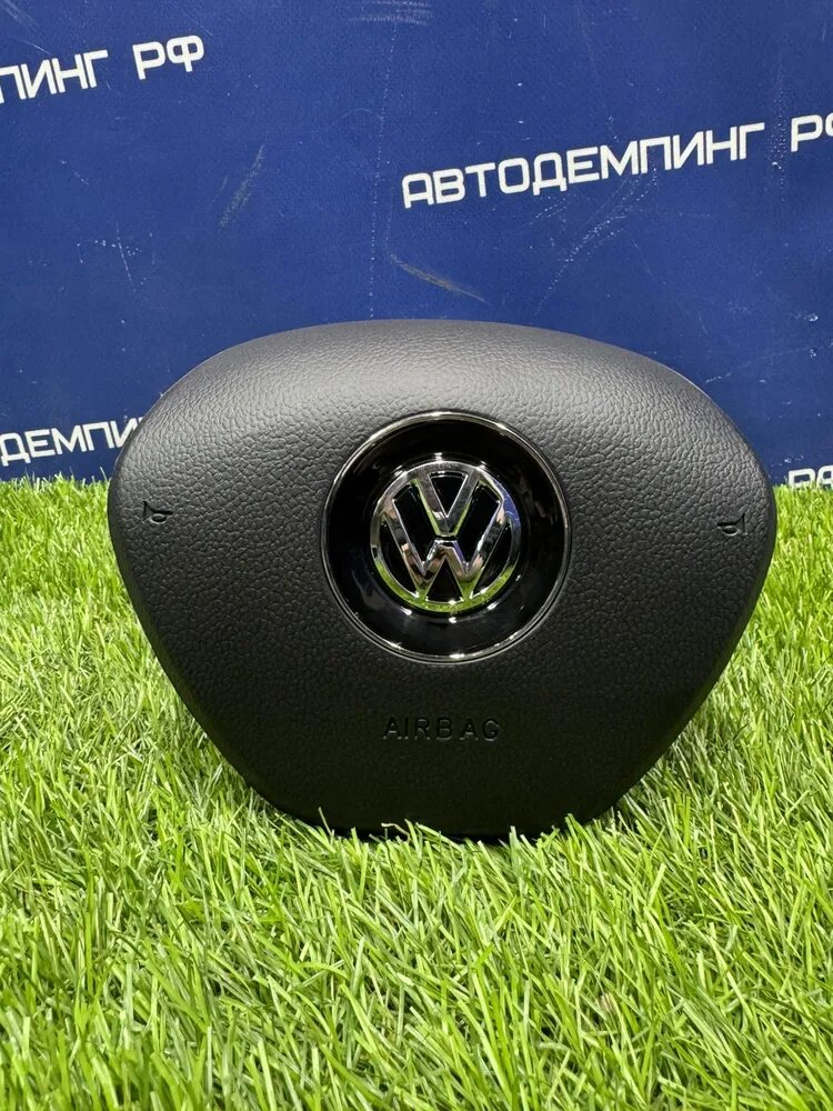 GAMMA Подушка безопасности Volkswagen Jetta 2014-2023 Airbag черная из искусственной кожи для руля