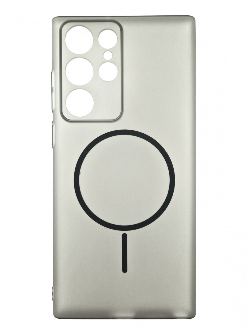 Чехол пластиковый для Samsung S22 Ultra, PC Matte Magnetic, черный