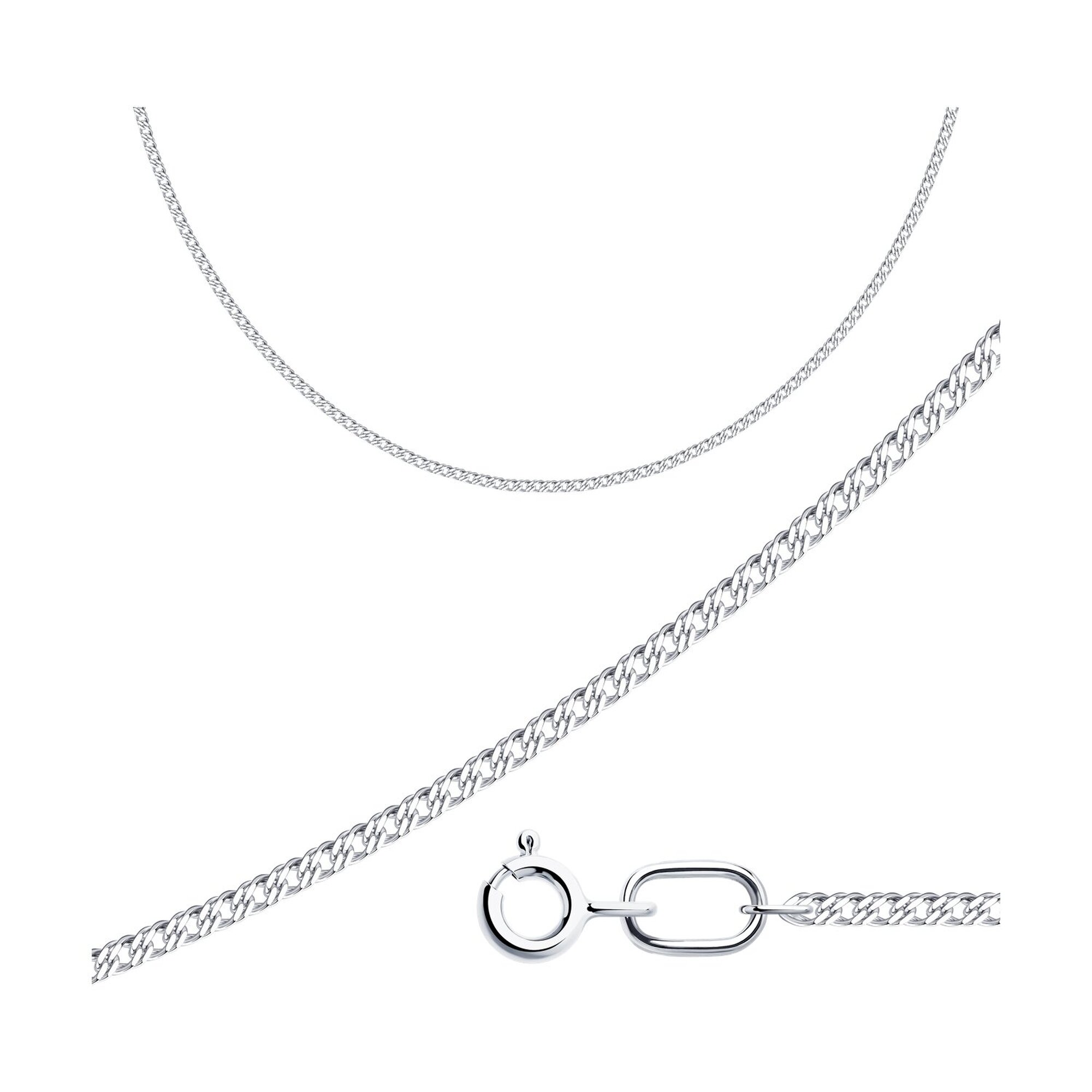 Цепь серебро, 925 проба, серебрение