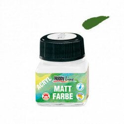 Краска акриловая матовая Hobby Line, олива, 20 мл