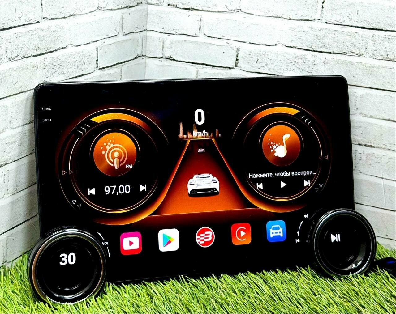 Автомагнитола Android Bos-Mini T11 2/64 CarPlay IPS экран на 9-дюйм мощная сенсорная магнитола 2din и кулером охлаждения