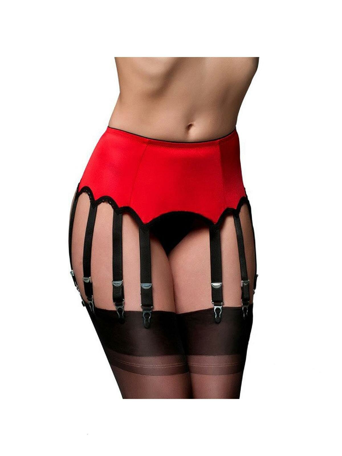 Подвязка для чулок, красный - L