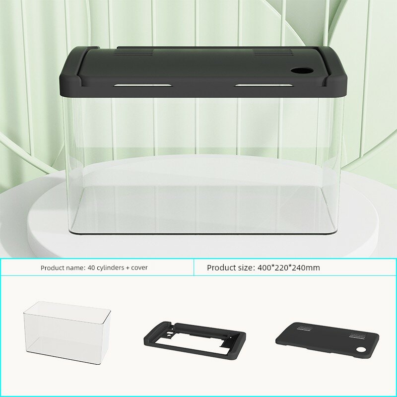 Премиум аквариум 40 см из акрила без комплекта с крышкой, бесшовная конструкция для домашних аквариумов