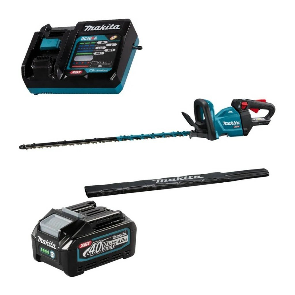 Аккумуляторный кусторез Makita, 720Вт, 75см, 217Нм UH005GZM1 (40V, XGT, 1шт x 4Ач, з/у)