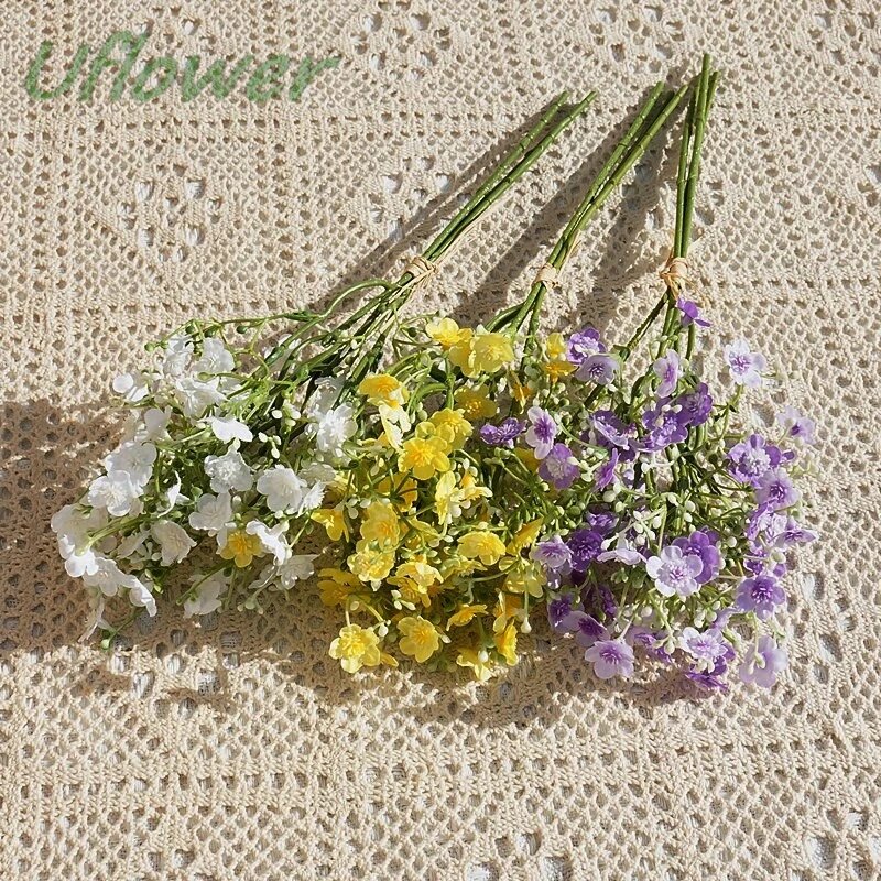 Искусственный букет голубой гипсофилы Uflower, HG00048-05 — фото 1