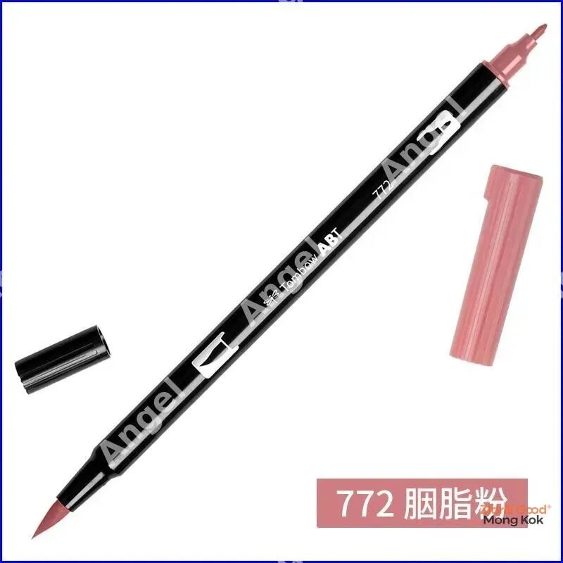 Tombow ABT Dual Brush Pen 772 Rouge Pink Румяная Пудра Брашпен Двусторонний Маркер для Скетчей Китай