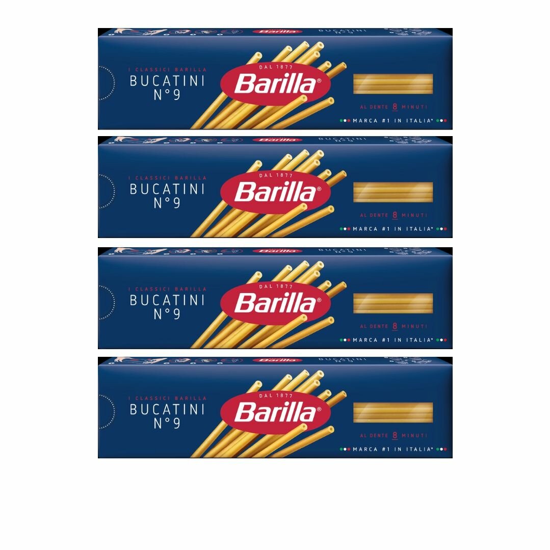 Макароны Barilla Букатини №9, 400 г/ 4УПАКОВКИ