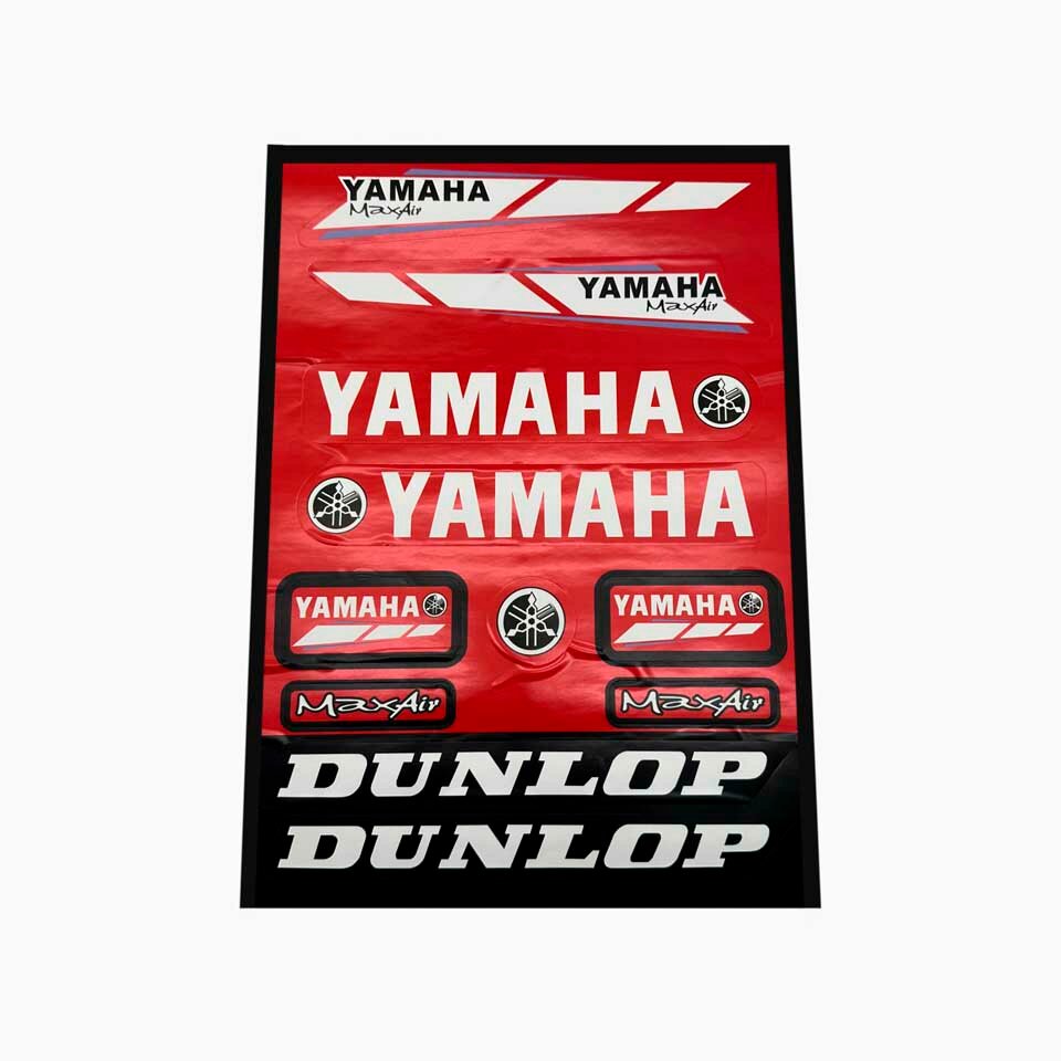 Наклейки: на мотоцикл YAMAHA, YAMAHA MaxAir, DUNLOP (22х33)