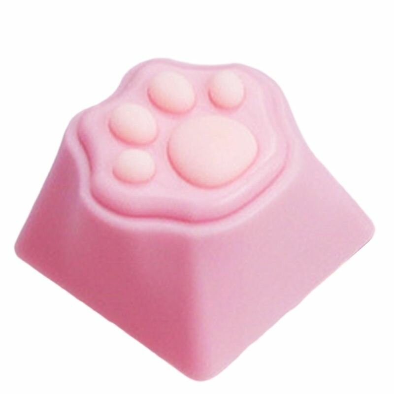 Силиконовый кейкап "Кошачья лапка", розовый (1 шт.)