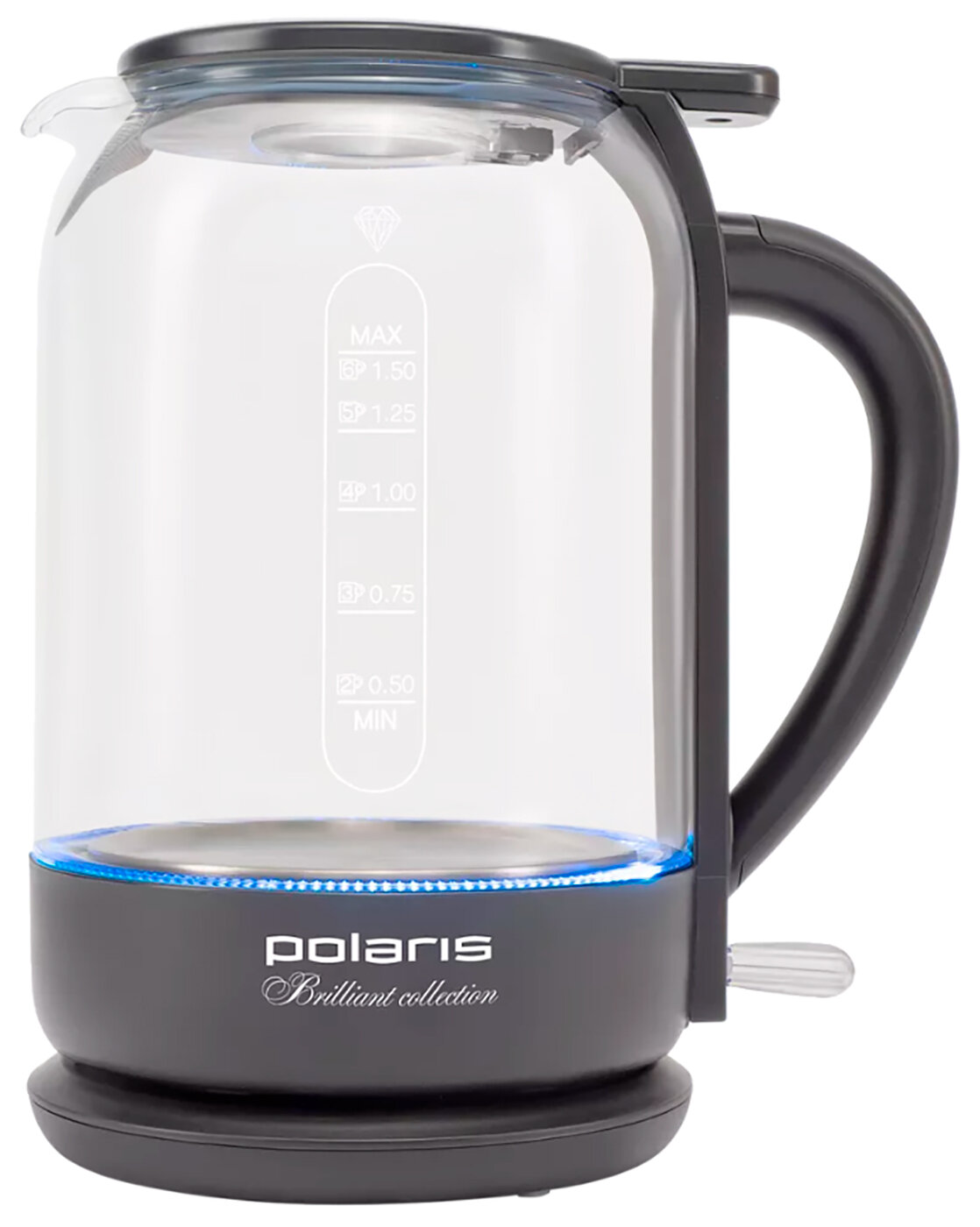 Чайник электрический Polaris PWK 1753CGL, графитовый