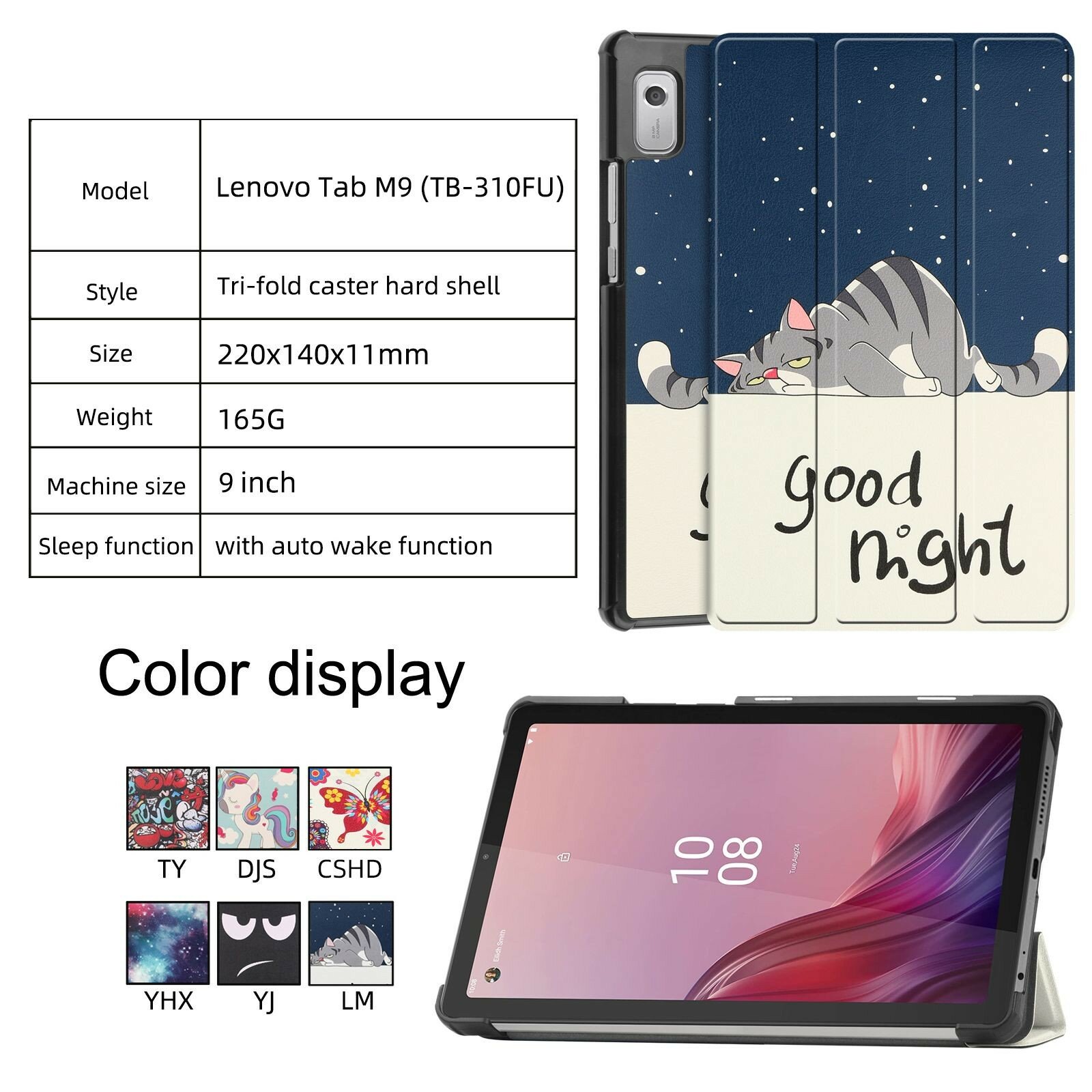 Кожаный противоударный чехол MyPads для Lenovo Tab M9 (TB-310FU) 9" с подставкой