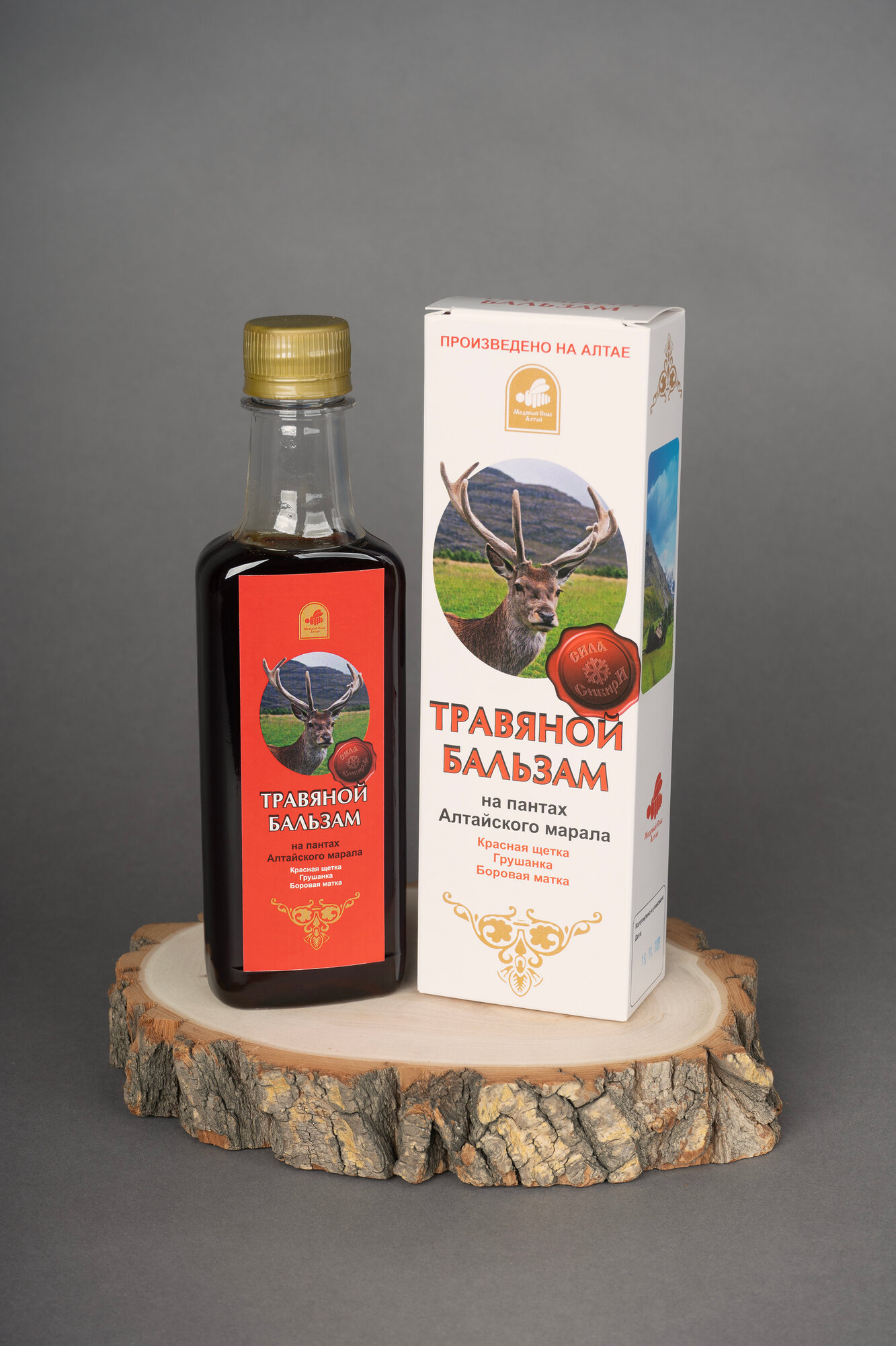 Алтайский бальзам "Травяной бальзам на пантах Алтайского марала" (для женщин), 250мл