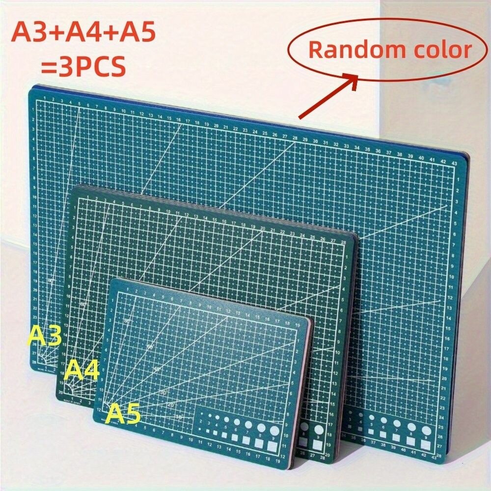 Мат ручной работы форматов A3/A4/A5, используется для ручного творчества, резки тканей и бумаги, моделирования, пэчворка, нельзя резать
