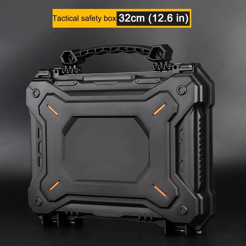 Кейс ударопрочный "SAFETY BOX 32CM (12.6INCH)" Черный, пластик — фото 1