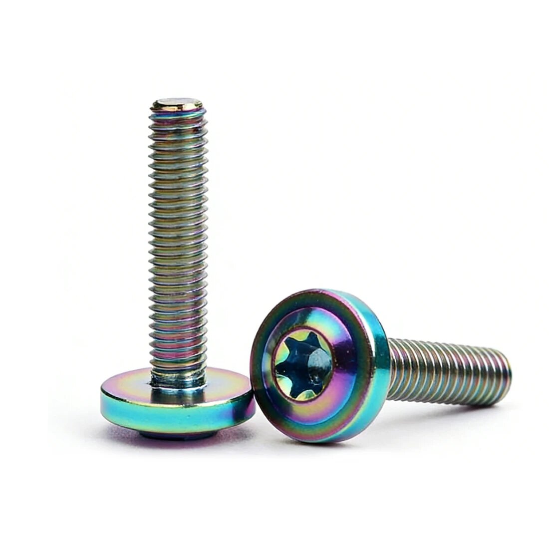Титановые болты M4 M5 M6 M8 длиной 10-60 мм с полукруглой головкой Torx Rainbow, M8x15mm