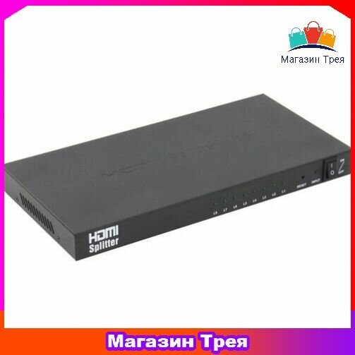 HDMI-разветвитель видеосигнала 1 вход/8 выходов, HDMI V1.4 (ORIENT HSP0108H)