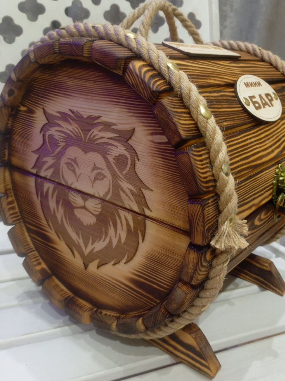 Мини бар бочка