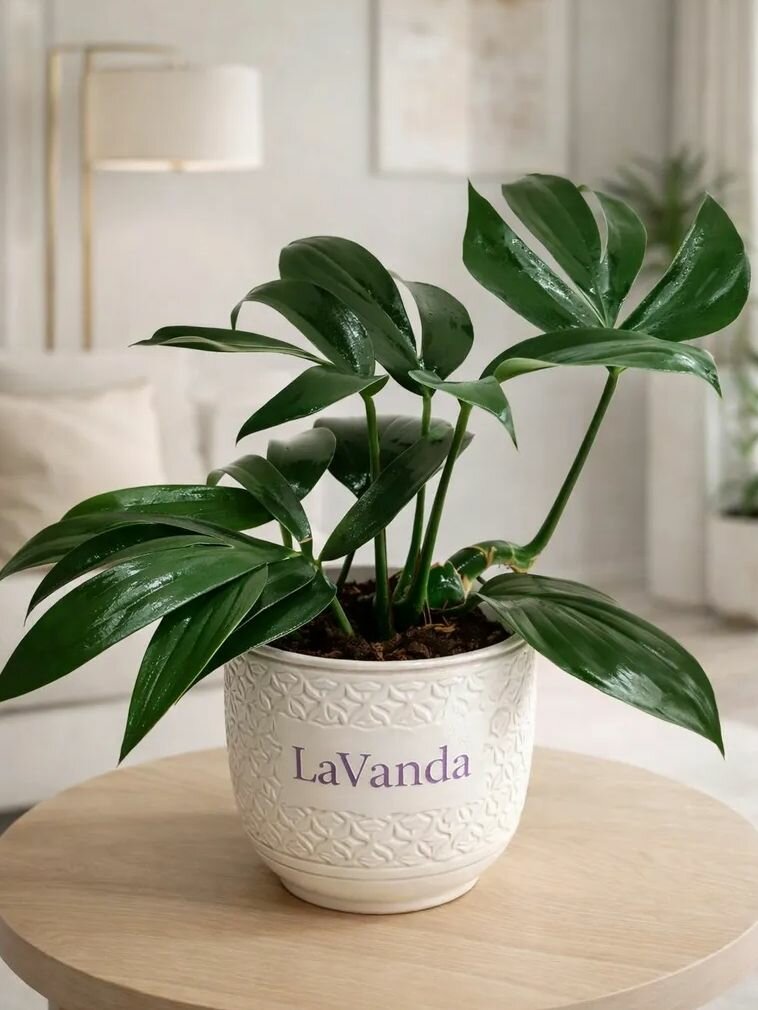 Эпипремнум пиннатум Драгон Тейл (Epipremnum pinnatum Dragon Tail) / Живое комнатное растение в горшке / Лиана для дома и офиса