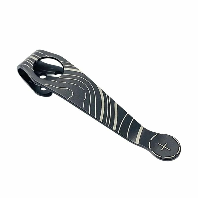 Титановый клип для ножа C81 Paramilitary 2, Контурные линии