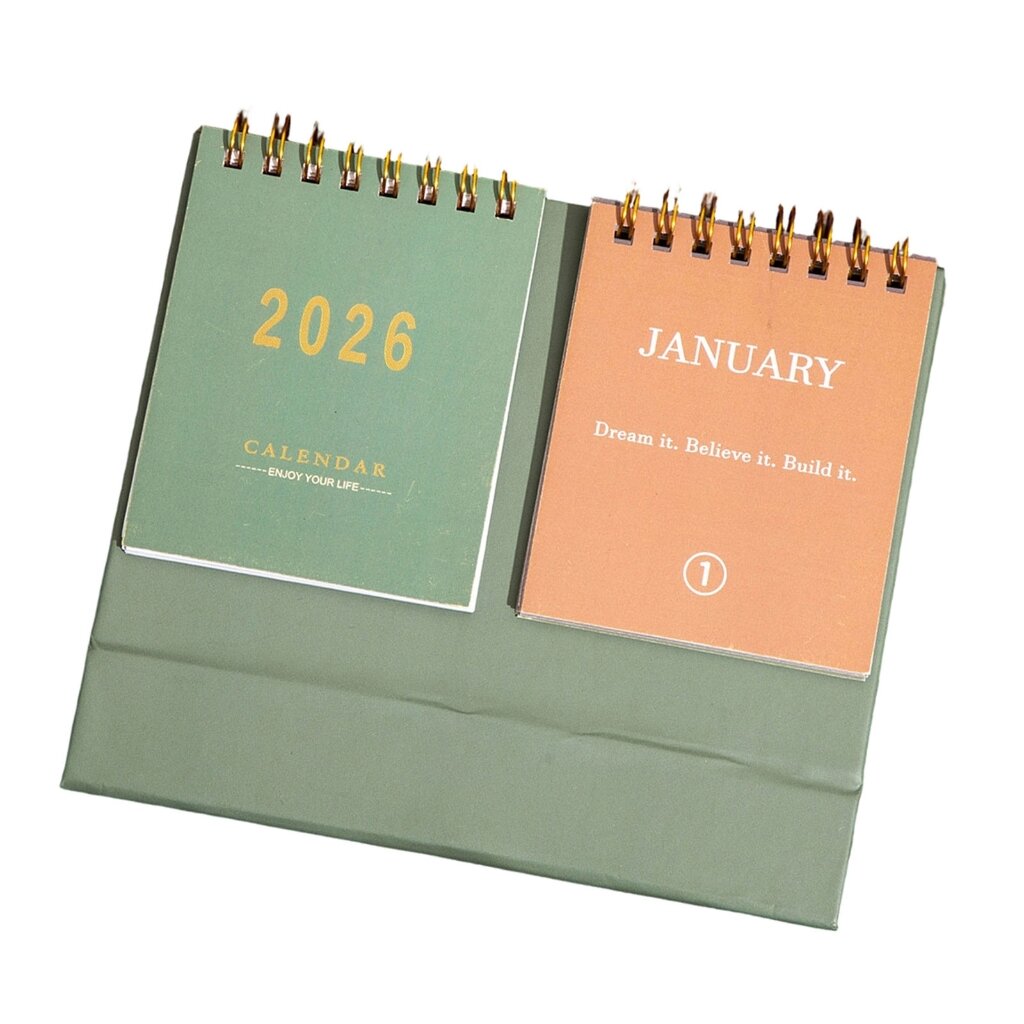 Двухрядный Календарь на 2026 Год с ежемесячными Вдохновляющими Цитатами для Мотивации