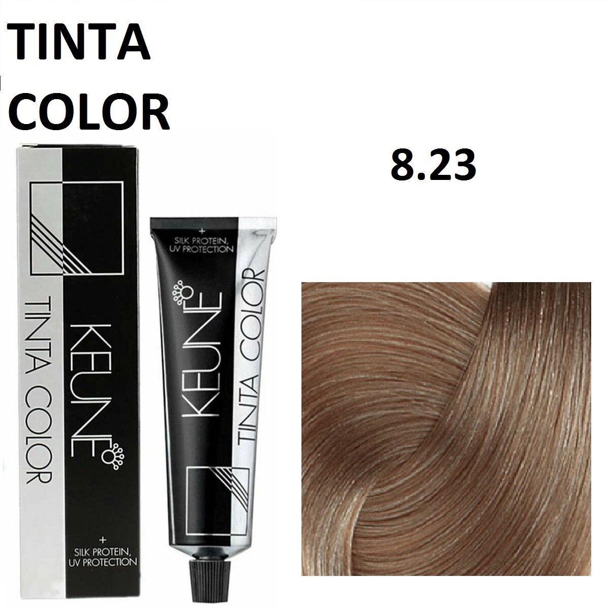 Keune Tinta Color 8.23 Перманентный краситель - Стойка краска для волос Светлый Блондин Какао 60 мл