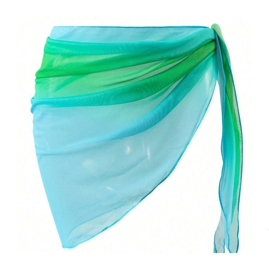 Пляжный халат-завязка для женщин, изумрудный